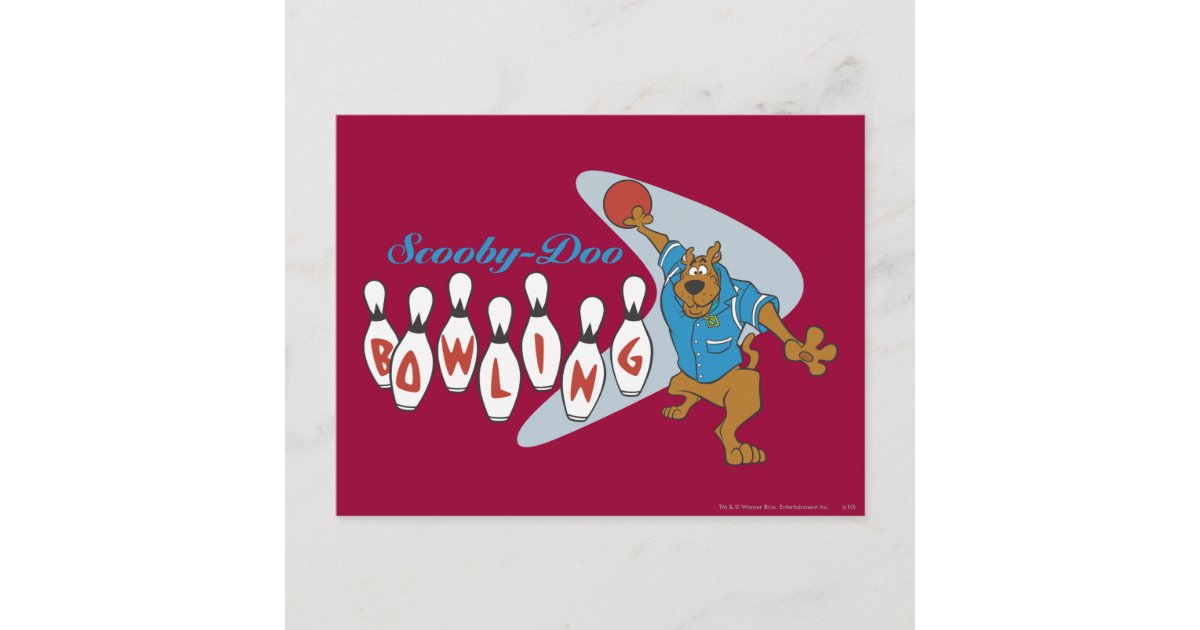 Scooby-Doo Bowling Postcard | Zazzle