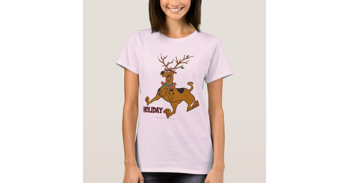Scooby-Doo Christmas Holiday Antlers T-Shirt | Zazzle