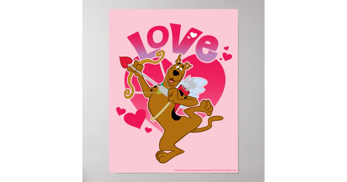 Scooby-Doo Cupid - Love Poster | Zazzle