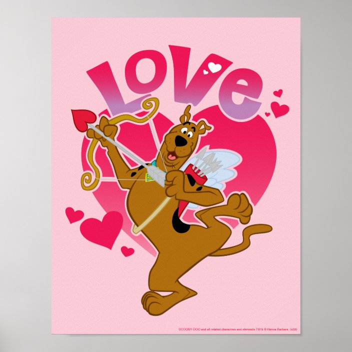Scooby-Doo Cupid - Love Poster | Zazzle.com