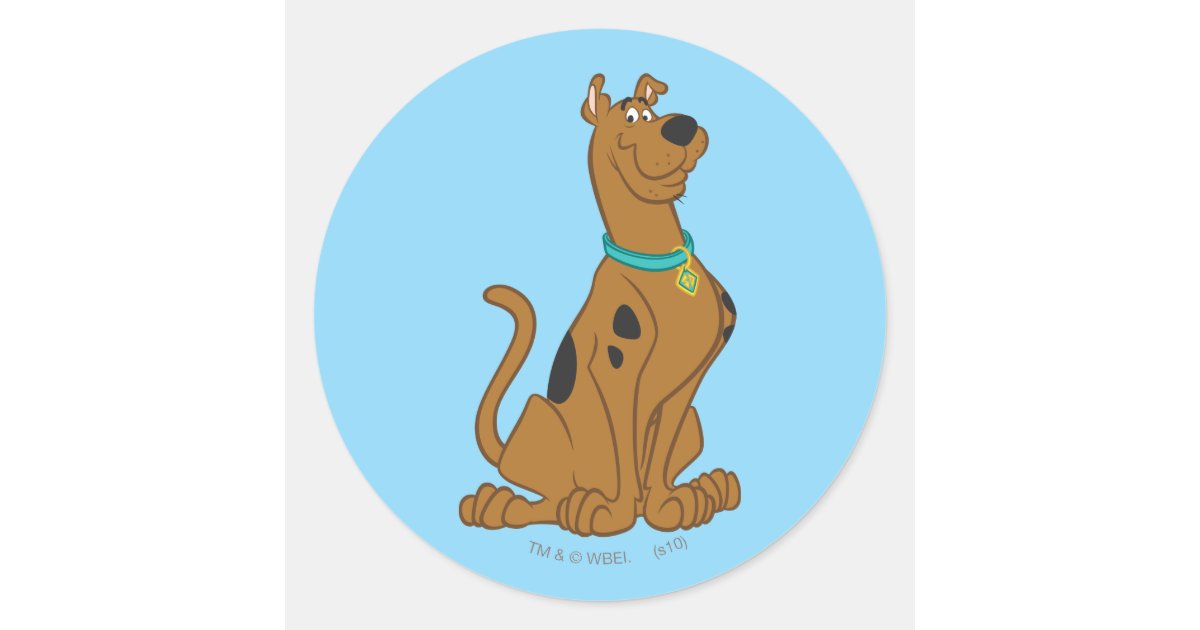 Scooby-Doo Cuter Than Cute Classic Round Sticker | Zazzle