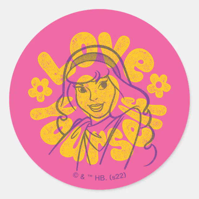 Scooby-Doo | Daphne Love Yourself Classic Round Sticker | Zazzle