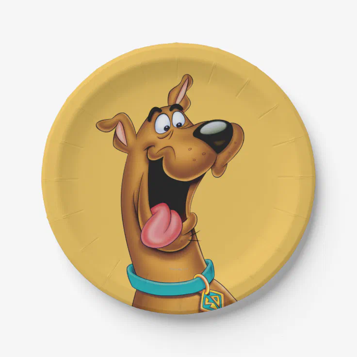 Scooby-Doo Excited Face Paper Plates | Zazzle