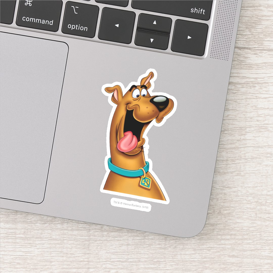 Scooby-Doo Excited Face Sticker | Zazzle