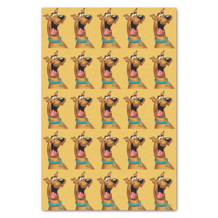 Scooby-Doo Excited Face Tissue Paper | Zazzle