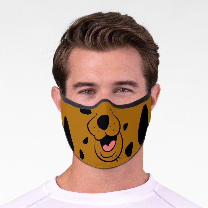 Scooby-Doo Face Premium Face Mask | Zazzle.com