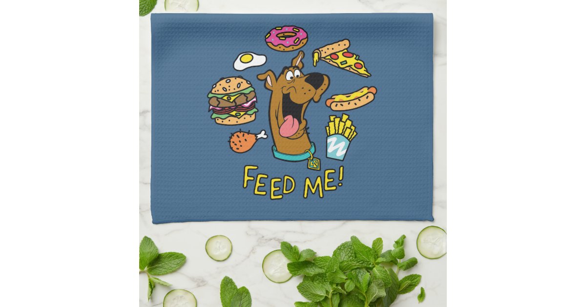 Scooby-Doo Feed Me! Kitchen Towel | Zazzle