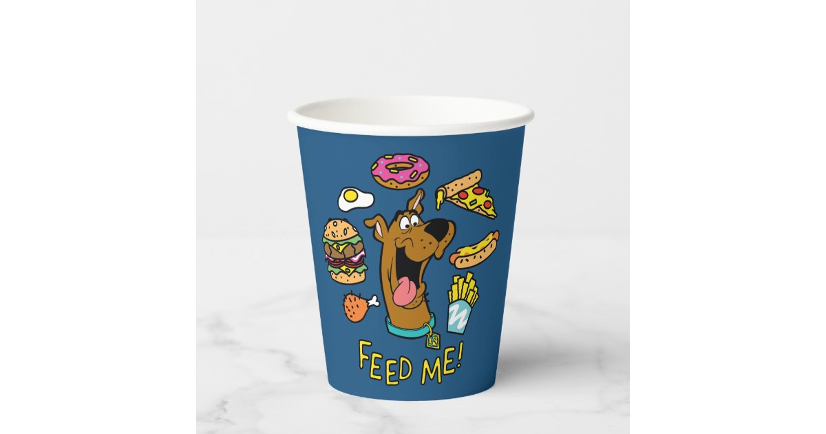 Scooby-Doo Feed Me! Paper Cups | Zazzle