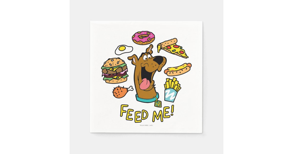 Scooby-Doo Feed Me! Paper Napkins | Zazzle