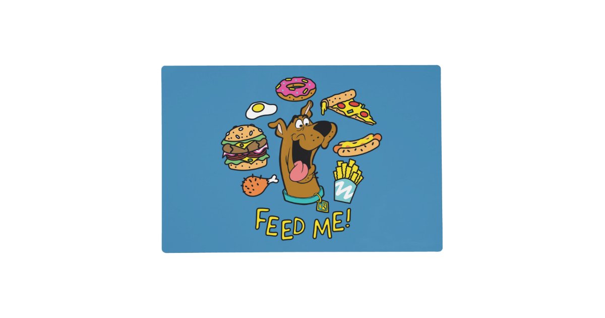 Scooby-Doo Feed Me! Placemat | Zazzle