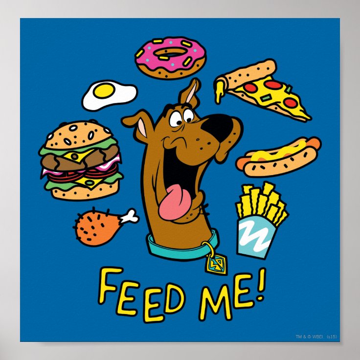 Scooby-Doo Feed Me! Poster | Zazzle