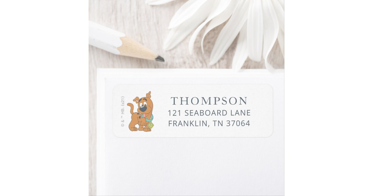 Scooby-Doo First Birthday Label | Zazzle