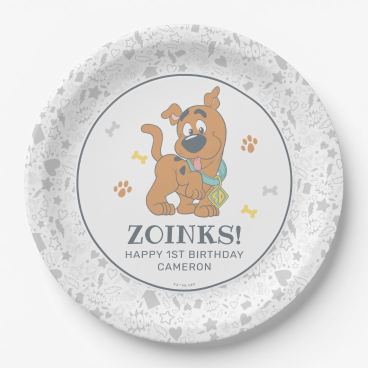 Scooby-Doo First Birthday Paper Plates | Zazzle