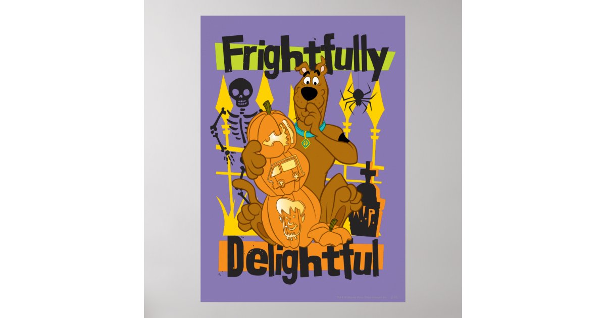 Scooby-Doo Frightfully Delightful Poster | Zazzle