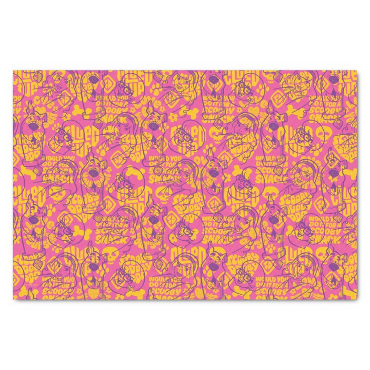 Scooby-Doo | Funky Flower Pattern Tissue Paper | Zazzle