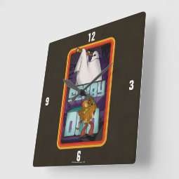 Scooby-Doo | Ghost Looking for Shaggy & Scooby Square Wall Clock | Zazzle