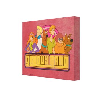 Scooby-Doo | "Groovy Gang" Retro Cartoon Graphic Canvas Print | Zazzle