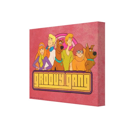 Scooby-Doo | "Groovy Gang" Retro Cartoon Graphic Canvas Print | Zazzle