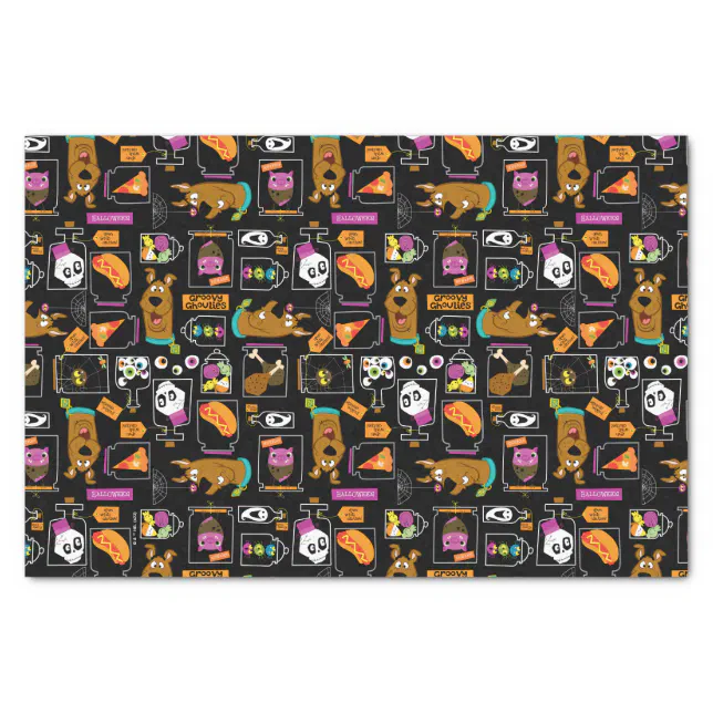 Scooby-Doo | Halloween Scooby-Doo Pattern Tissue Paper | Zazzle