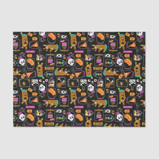 Scooby-Doo | Halloween Scooby-Doo Pattern Tissue Paper | Zazzle