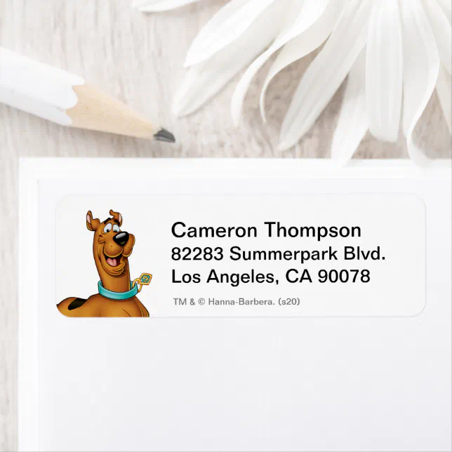 Scooby-Doo Happy Walk Label | Zazzle