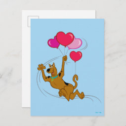 Scooby Doo - Heart Balloons Postcard | Zazzle