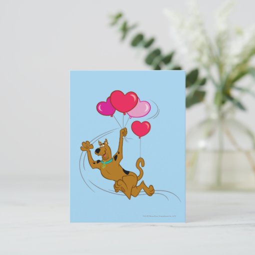 Scooby Doo - Heart Balloons Postcard | Zazzle