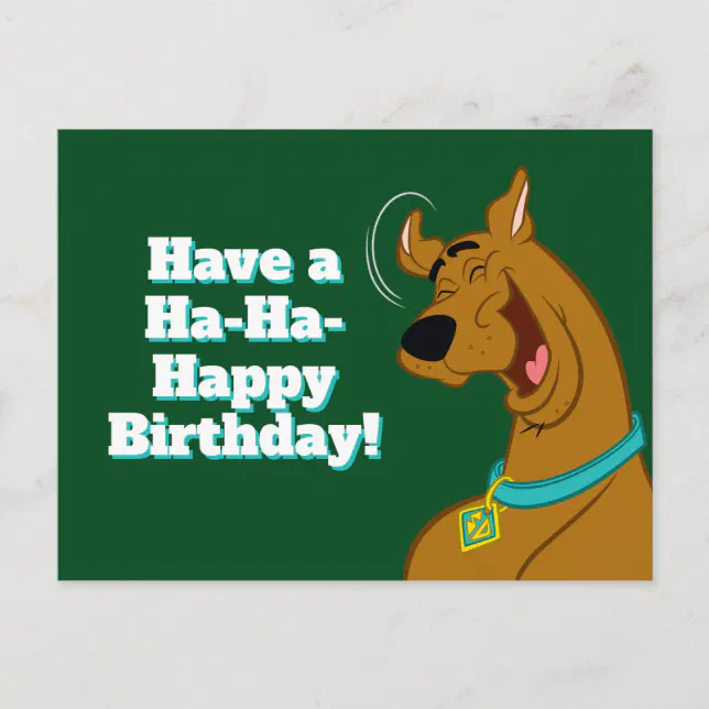 Scooby-Doo Laughing Postcard | Zazzle