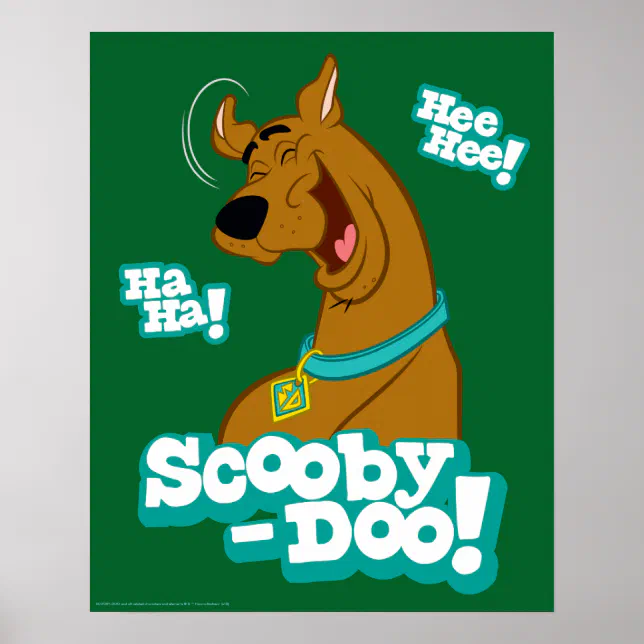 Scooby-Doo Laughing Poster | Zazzle