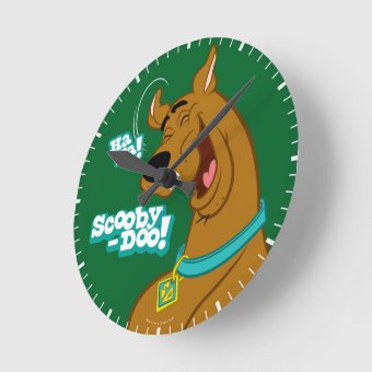 Scooby-Doo Laughing Round Clock | Zazzle