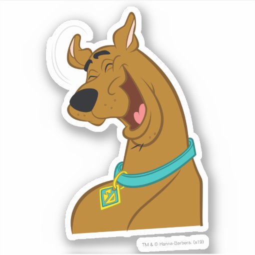 Scooby-Doo Laughing Sticker | Zazzle