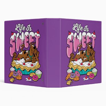 Scooby-Doo "Life Is Sweet" 3 Ring Binder | Zazzle