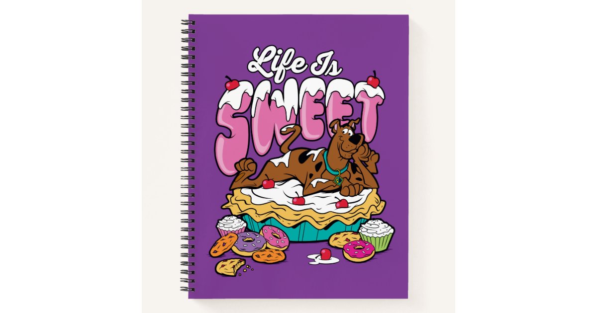 Scooby-Doo "Life Is Sweet" Notebook | Zazzle
