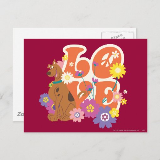 Scooby-Doo "Love" Postcard | Zazzle