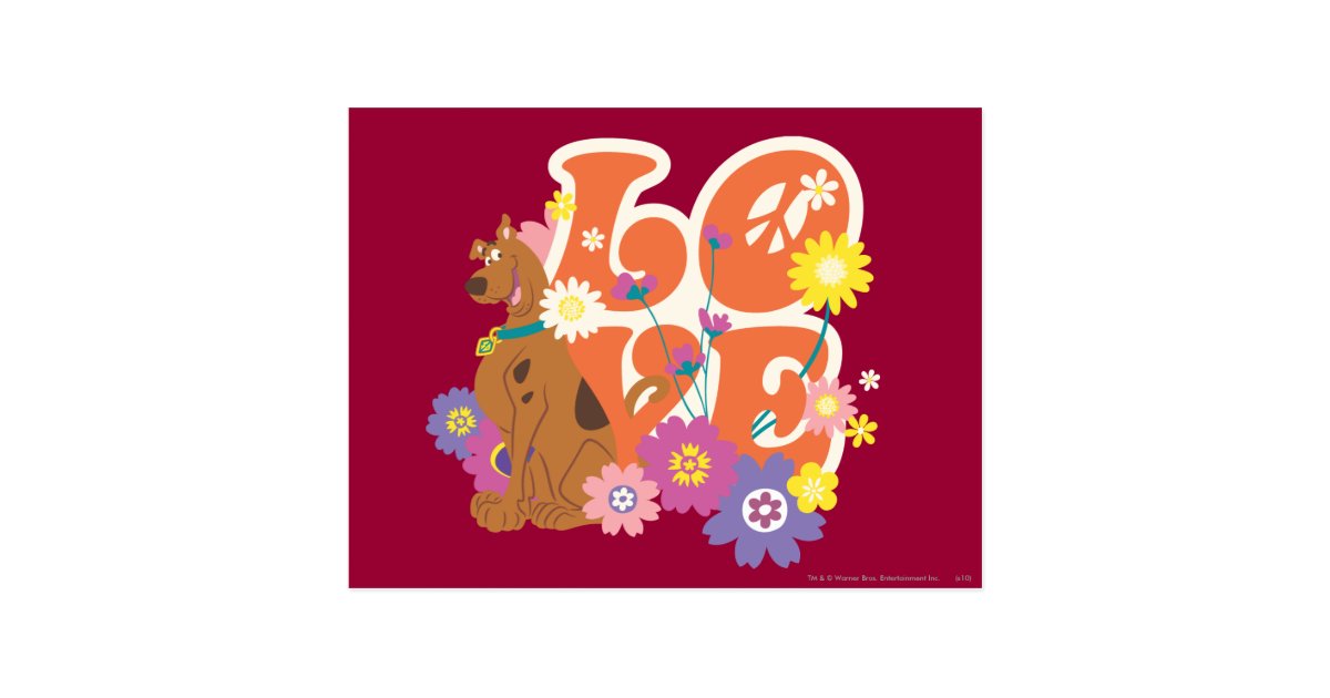 Scooby-Doo "Love" Postcard | Zazzle.com