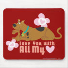 Scooby-Doo "Love You With All My Heart" Classic Round Sticker | Zazzle.com