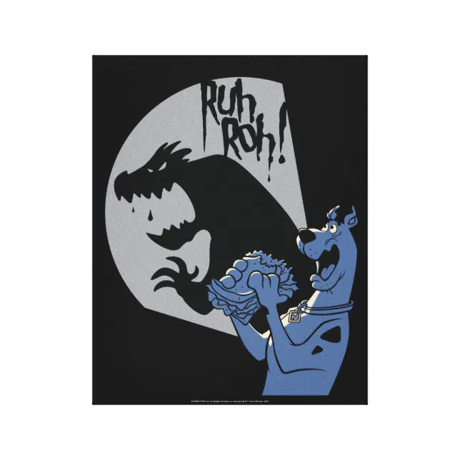 Scooby-Doo Midnight Snack "Ruh Roh!" Canvas Print | Zazzle