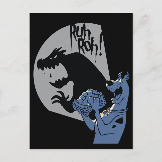 Scooby-Doo Midnight Snack "Ruh Roh!" Postcard | Zazzle
