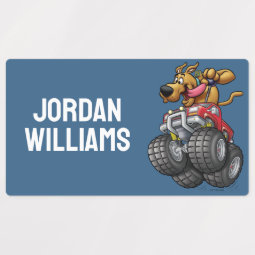 Scooby-Doo Monster Truck Labels | Zazzle