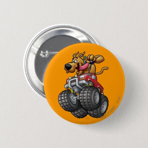 Scooby Doo-Monster Truck Pinback Button | Zazzle