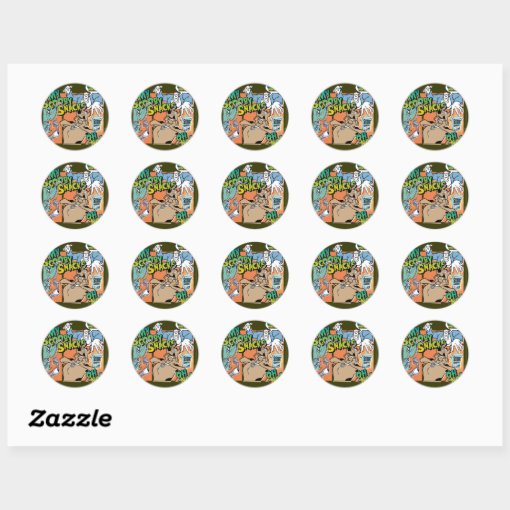 Scooby-Doo "My Scooby Snacks" Classic Round Sticker | Zazzle