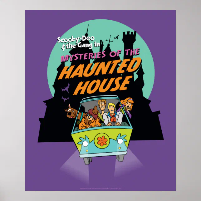 Scooby-Doo "Mysteries Of The Haunted House" Poster | Zazzle