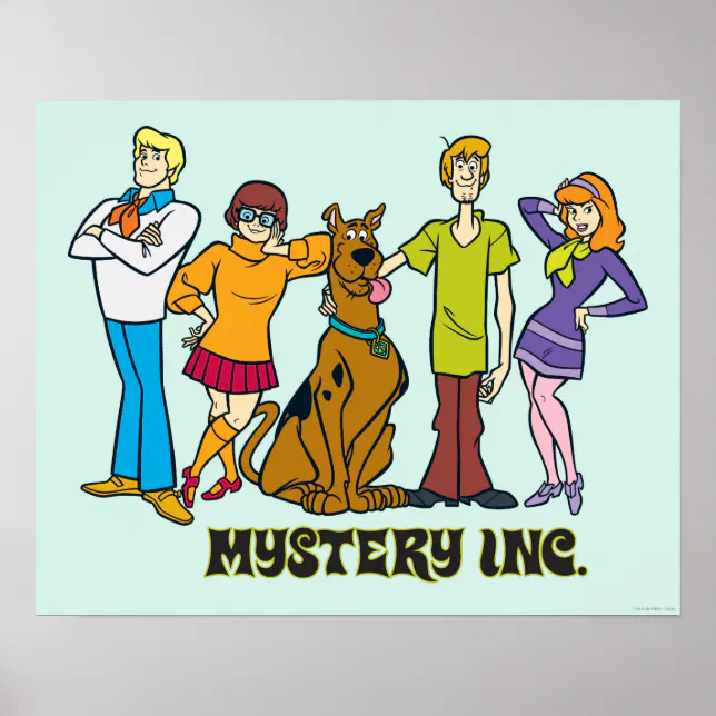Scooby-Doo Mystery Inc. Whole Gang Poster | Zazzle
