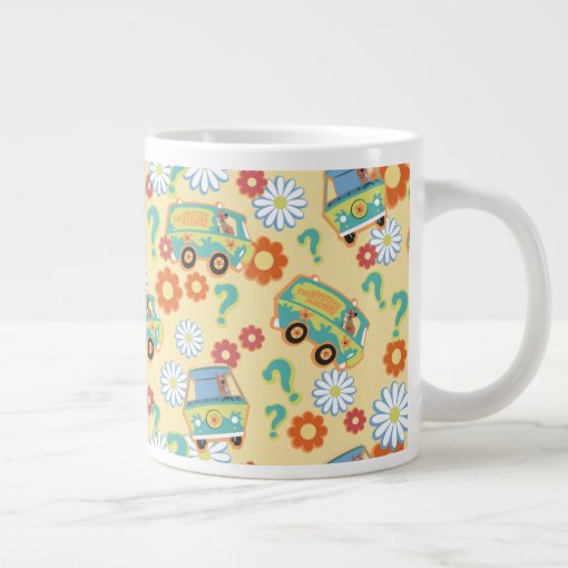 Scooby-Doo Mystery Machine Flower Pattern Giant Coffee Mug | Zazzle