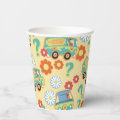 Scooby-Doo Mystery Machine Flower Pattern Paper Cups | Zazzle