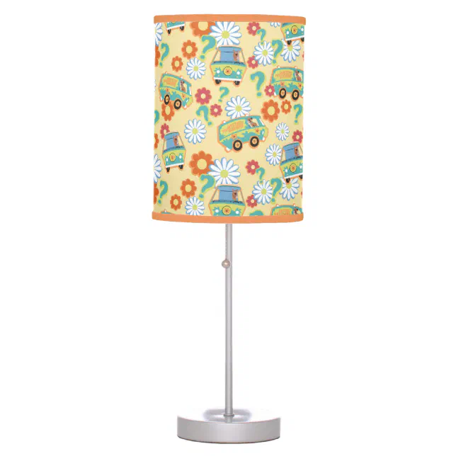 Scooby-Doo Mystery Machine Flower Pattern Table Lamp | Zazzle