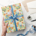 Scooby-Doo Mystery Machine Flower Pattern Wrapping Paper | Zazzle
