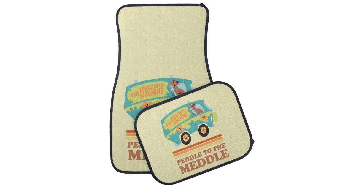 Scooby-Doo Mystery Machine "Peddle to the Meddle" Car Floor Mat | Zazzle