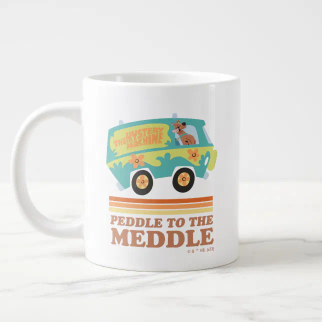 Scooby-Doo Mystery Machine "Peddle to the Meddle" Giant Coffee Mug | Zazzle