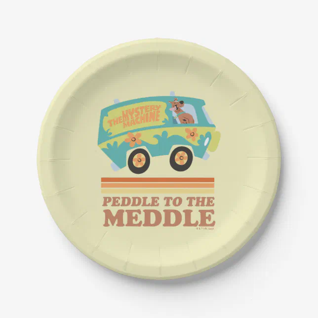 Scooby-Doo Mystery Machine "Peddle to the Meddle" Paper Plates | Zazzle
